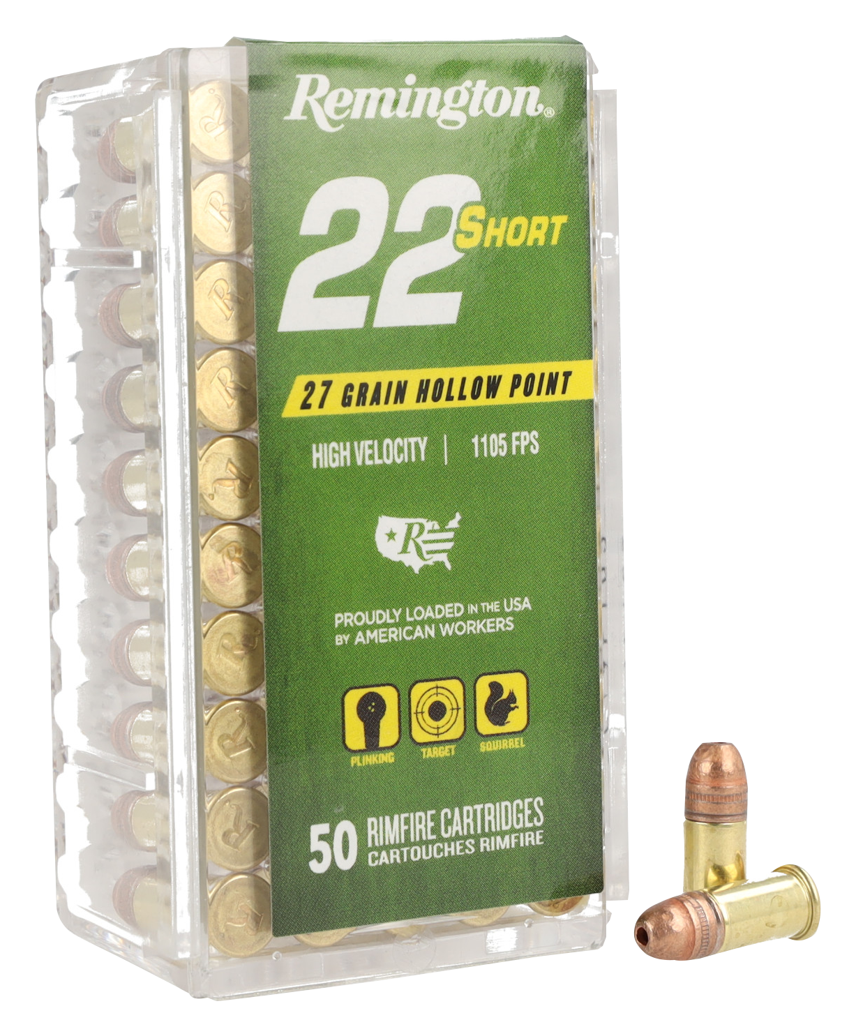 Remington .22 Short 27 Grain Lead Hollow Point Rimfire Ammo | Cabela's